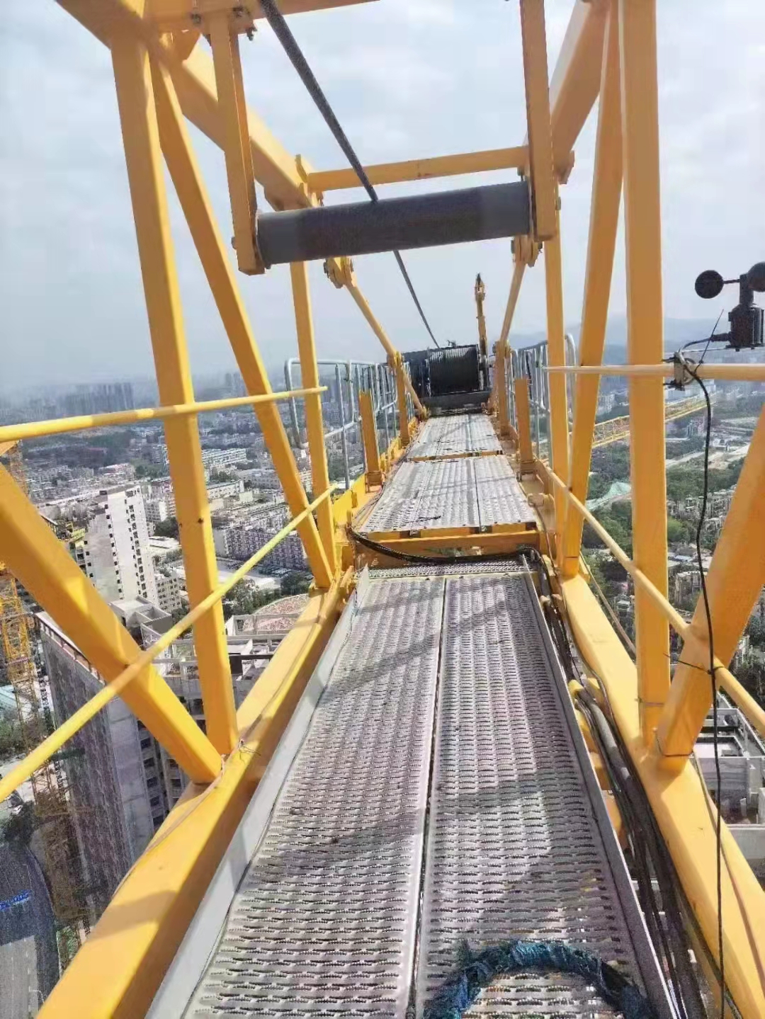 Chinese Tower Crane Construction Tower Crane with Jib Length of 75 ...